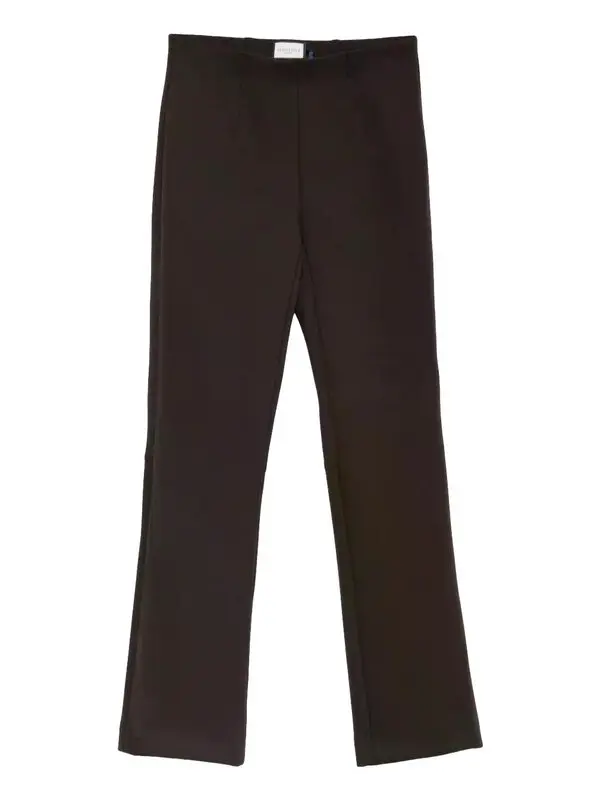 Seductive High-waisted Trousers - Brown
