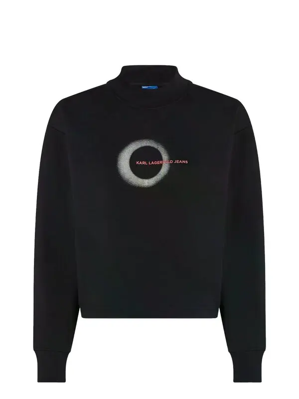 Karl Lagerfeld Eclipse Logo Sweatshirt - 999 Black