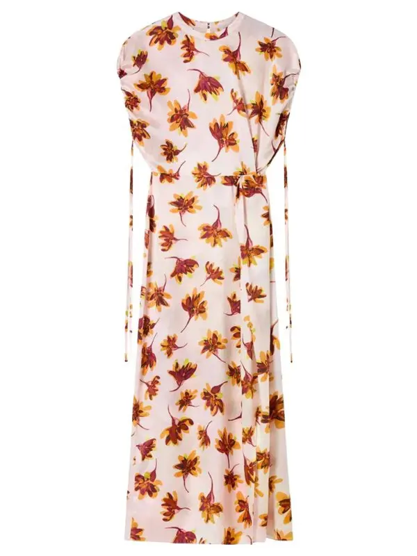 LEE MATHEWS Franz Floral-print Maxi Dress - Pink