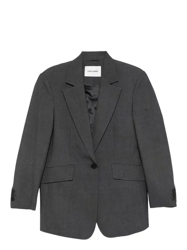 LOW CLASSIC Single-breasted Blazer - Grey