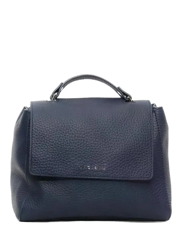ORTIGNI Flap-closure Leather Shoulder Bag - Blue