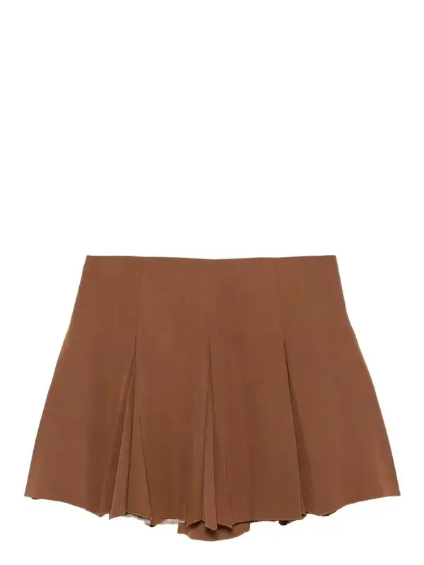 Marni Virgin Wool A-line Skirt - Brown