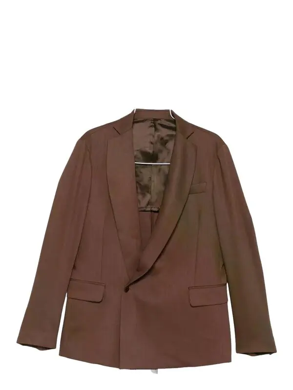 COSTUMEIN Shawl-lapel Jacket - Brown
