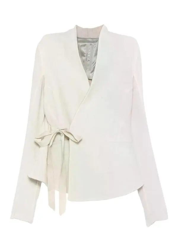 Rick Owens Wrap-tie Cardigan - White