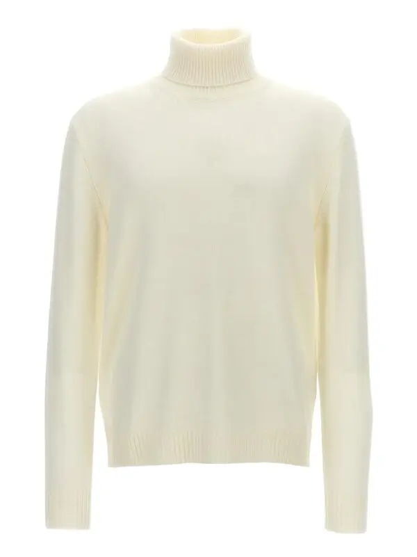 BALLANTYNE Wool Turtleneck Sweater - White
