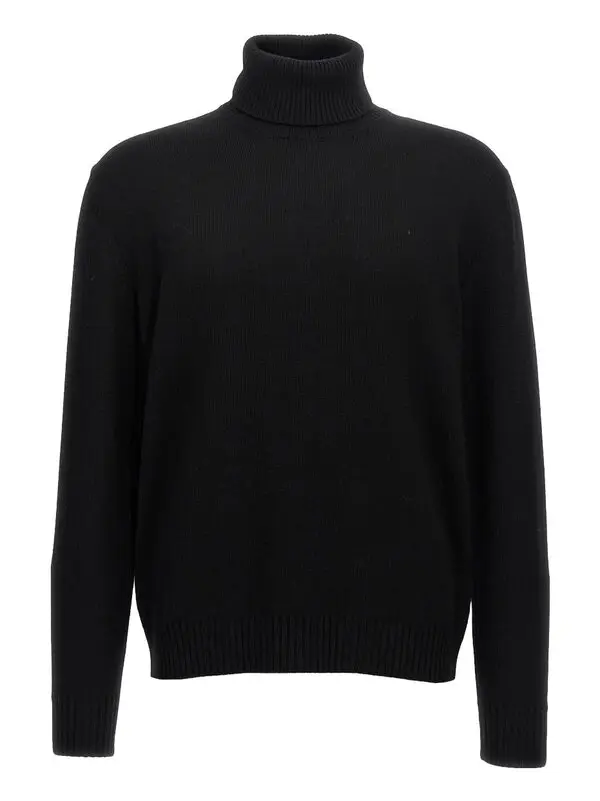 BALLANTYNE Wool Turtleneck Sweater - Black