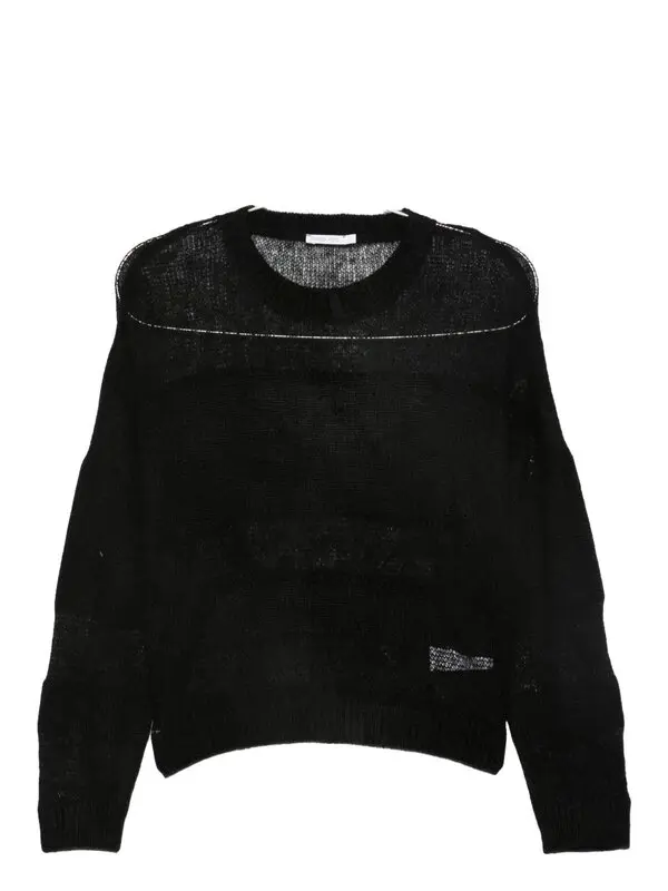 Patrizia Pepe Crew-neck Sweater - Black