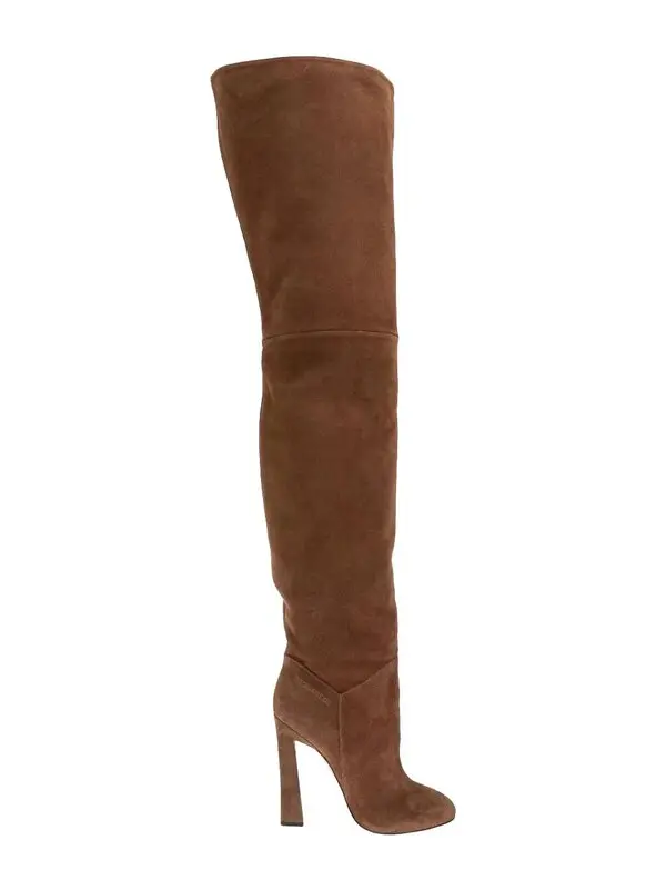 Dsquared2 Suede Over-the-knee Heeled Boots - Brown
