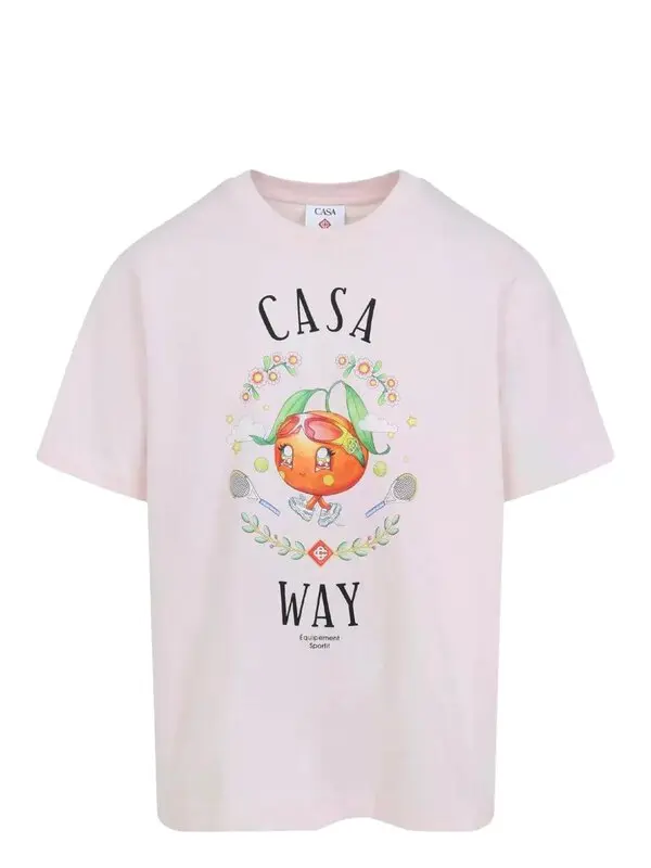Casablanca Way Kawaii Graphic-print T-shirt - Pink