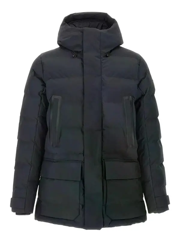 SAVE THE DUCK Hooded Quilted Parka - Blue