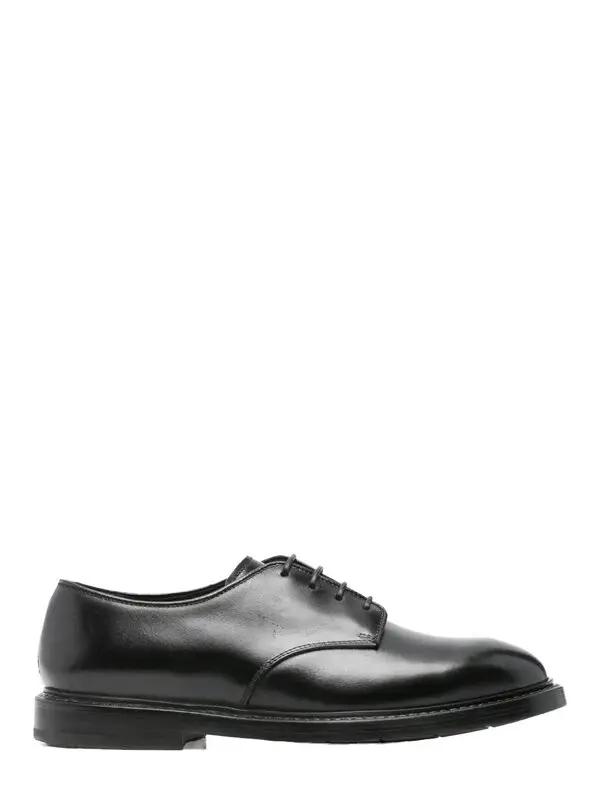 Premiata Lace-up Leather Oxford Shoes - Black