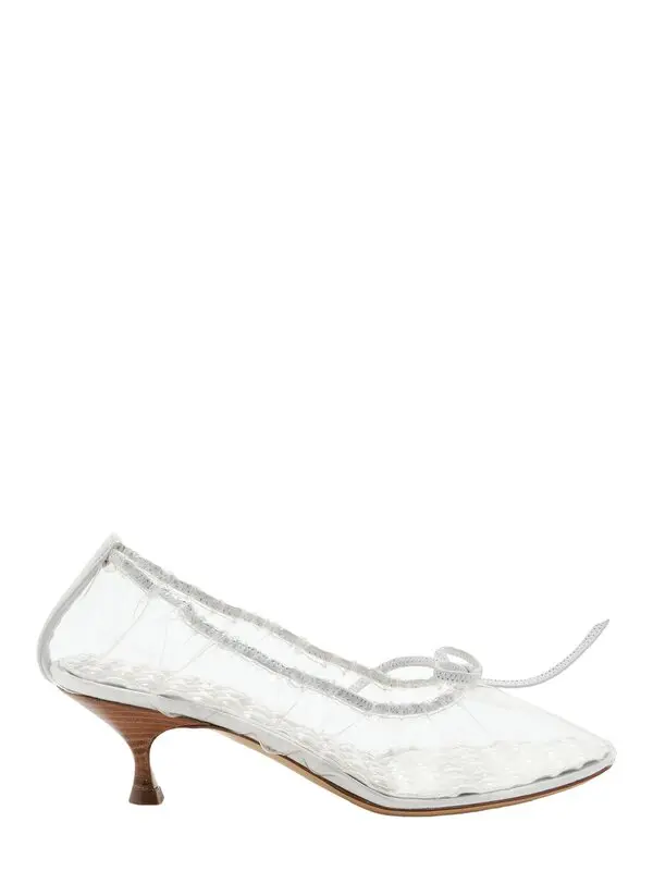 HERBERT LEVINE Rain Check Pvc Ballet Pumps - White