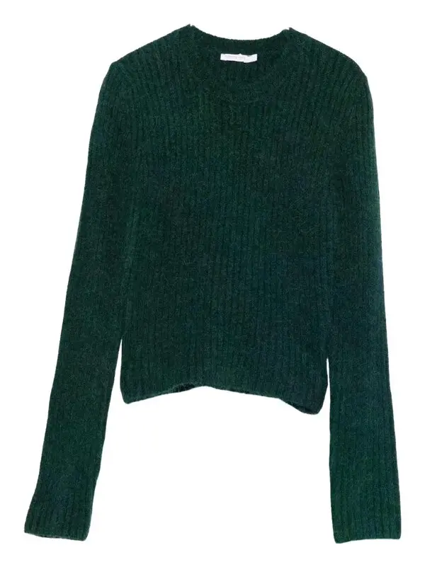 Patrizia Pepe Crew Neck Knit Sweater - Green