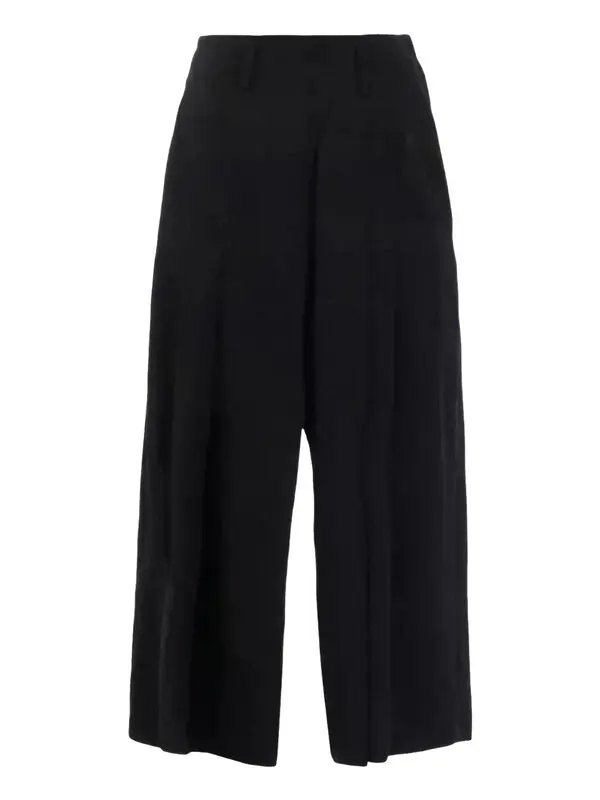Y’s Wide-leg Trousers - Black