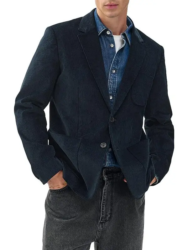Rag & Bone Butler Corduroy Classic Fit Blazer - Salute