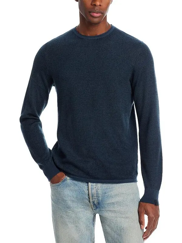 Rag & Bone Gregory Merino Wool Blend Sweater - Navy
