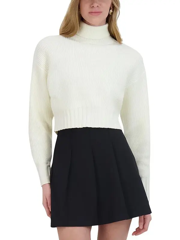 POINT Chunky Dolman Sleeve Sweater - Cream
