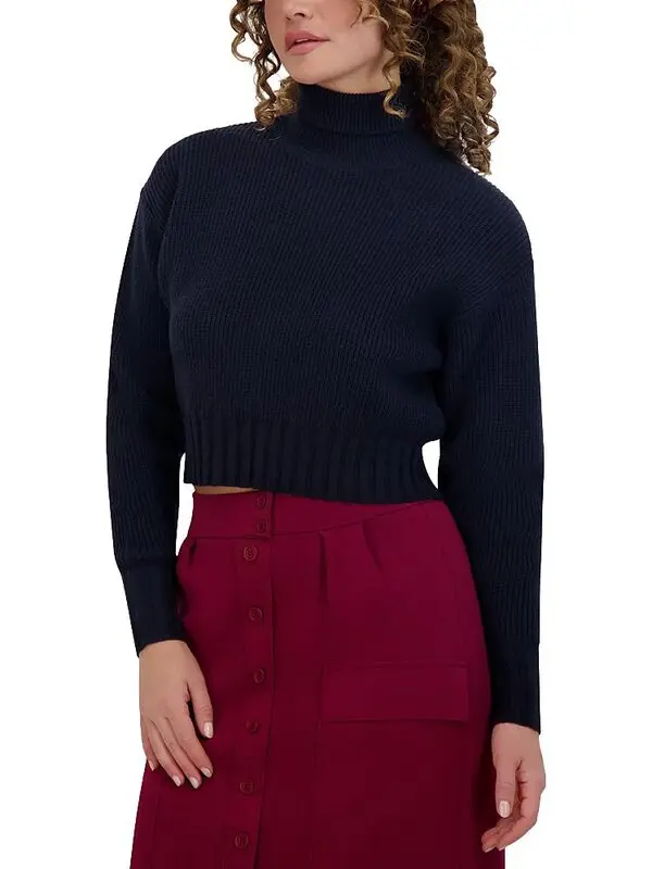 POINT Chunky Dolman Sleeve Sweater - Navy