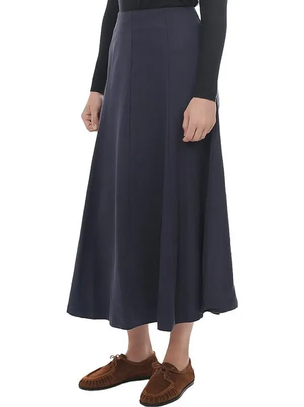 POINT Twill Panel Skirt - Navy