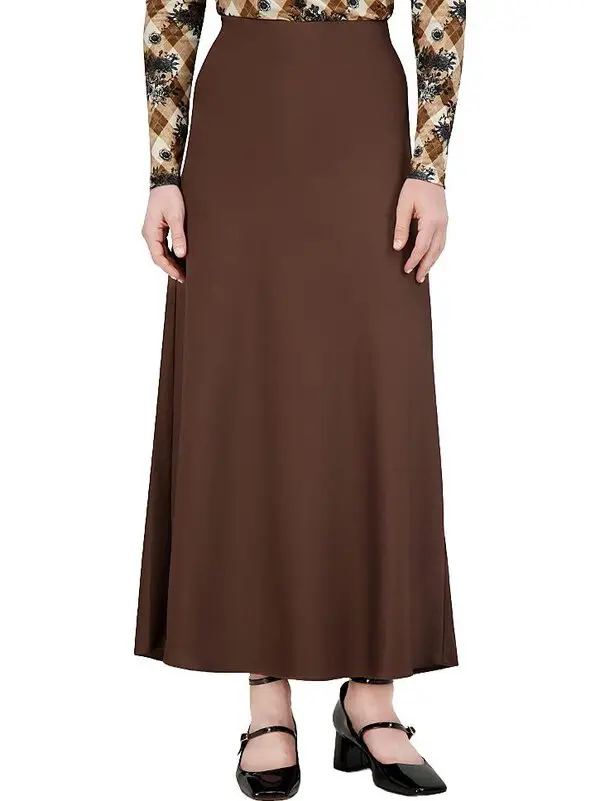 POINT Slip Skirt - Chocolate