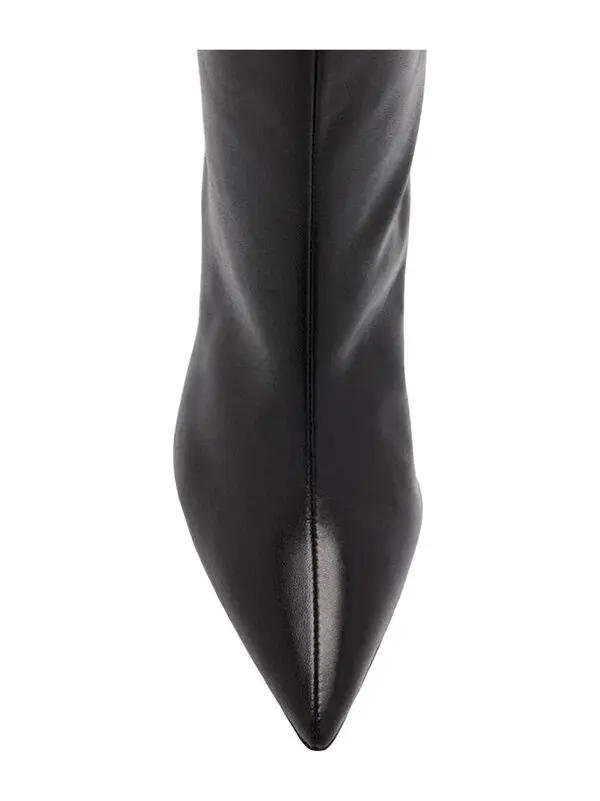 Staud Sebastian Leather Over-the-knee Boots - Black