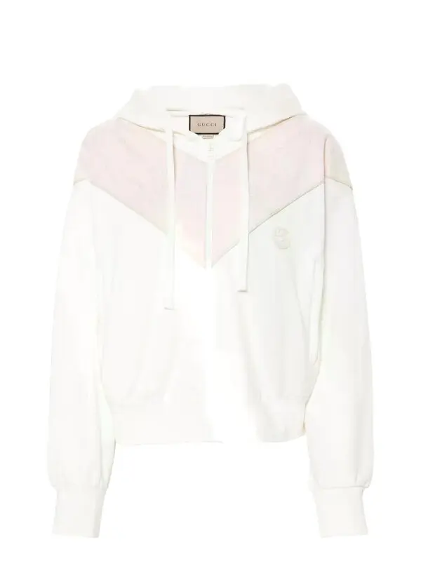 Gucci Interlocking G-patch Cotton Sweatshirt - Neutrals