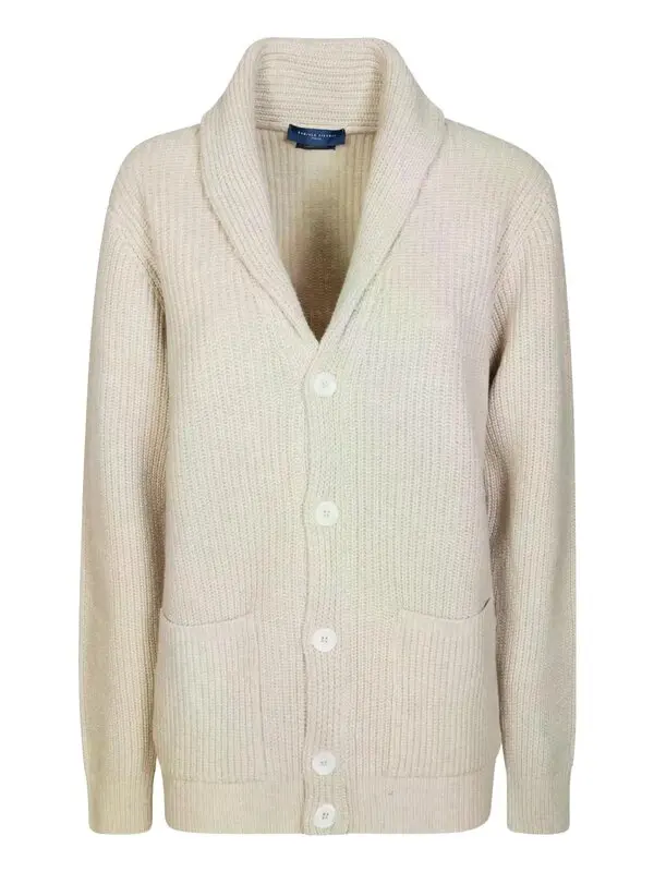 DANIELE FIESOLI Shawl-collar Pocket Cardigan - White