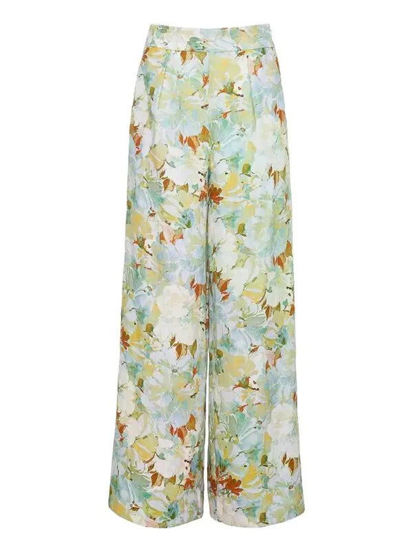 Cara Cara Josephine Floral-print Trousers - Blue