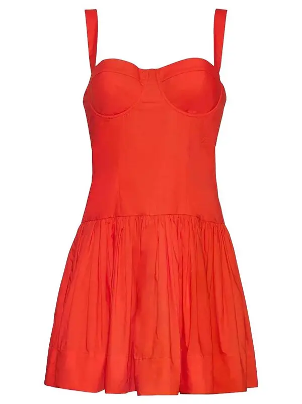 Cara Cara Structu-bodice Mini Day Dress - Red