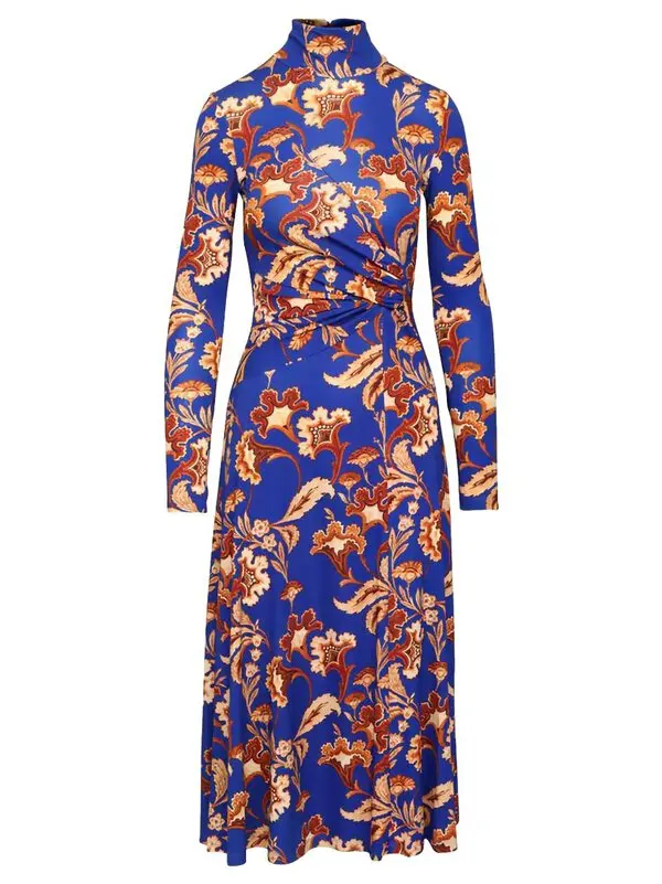 Cara Cara Floral-print Midi Dress - Blue