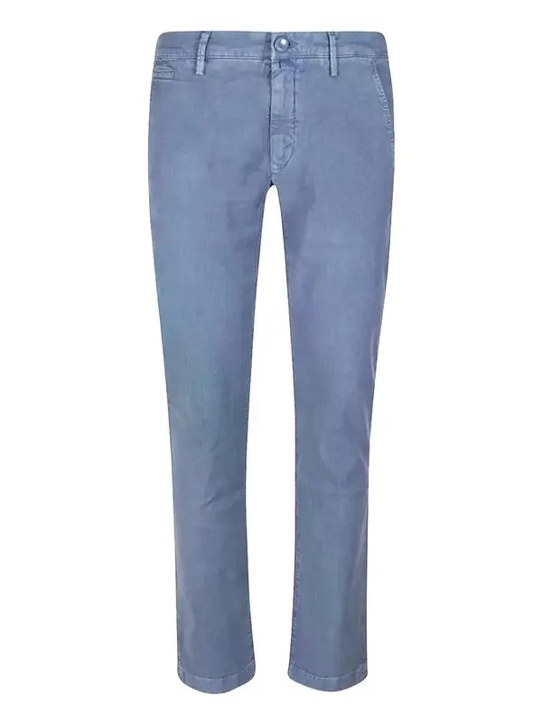 Jacob Cohen Linen Trousers - Blue