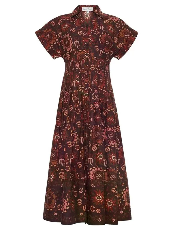 Cara Cara Nash Midi Dress - Brown