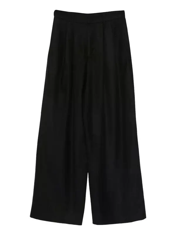 SUSANNE BOMMER Pleated Trousers - Black