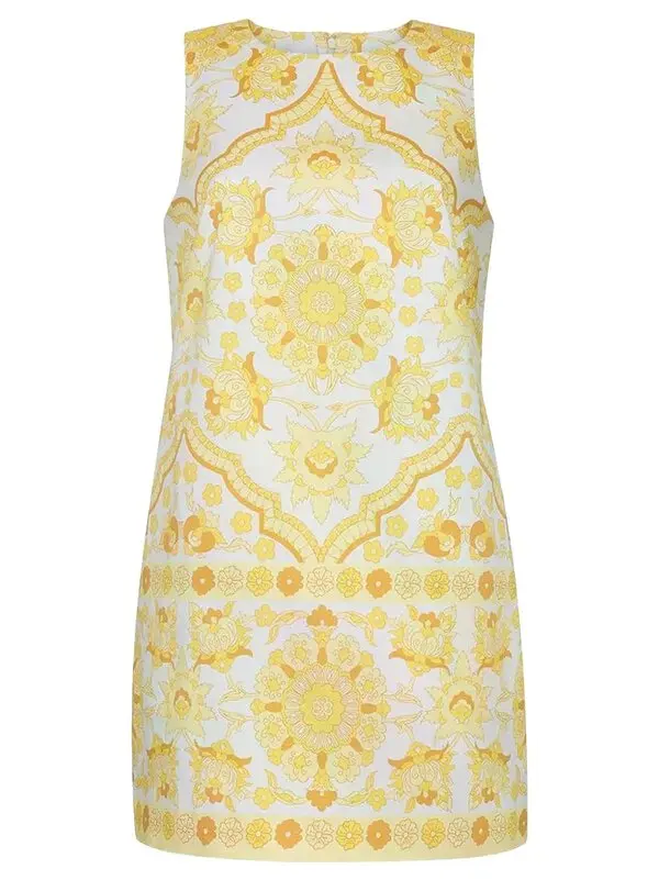 Cara Cara Mackenzie Floral Print Dress - Yellow