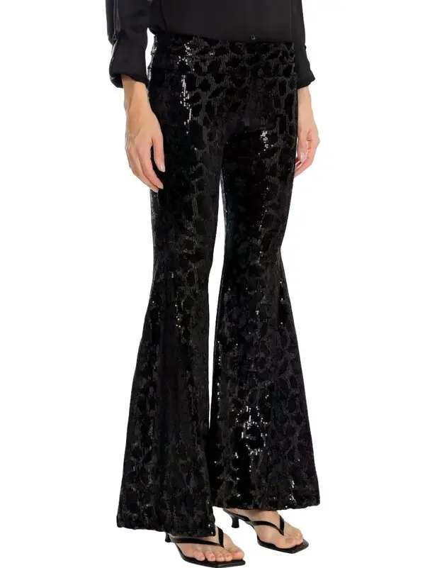 AMIR SLAMA X Astrid Sequined Trousers - Black
