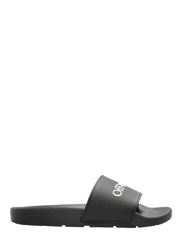 Off-White Logo Slides - Black