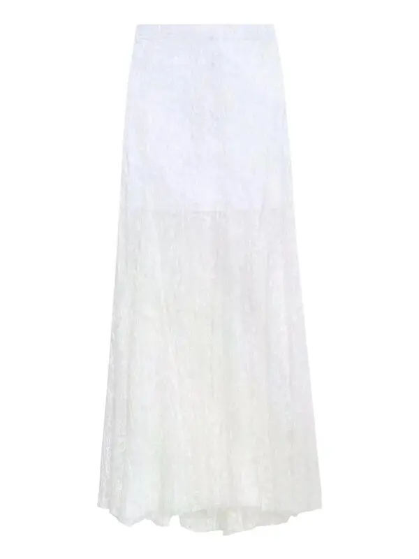 AMIR SLAMA X Astrid Lace Maxi Skirt - White