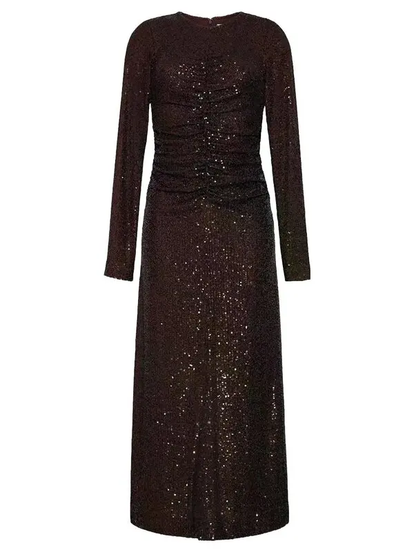 Cara Cara Maisy Sequin Maxi Dress - Brown