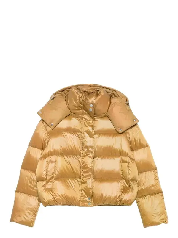Patrizia Pepe Padded Hooded Jacket - Neutrals