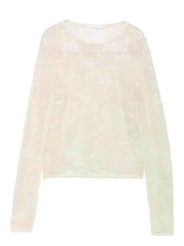 Patrizia Pepe Sequin-embellished Blouse - Neutrals