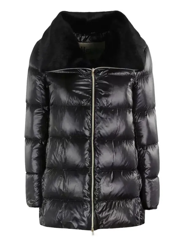 Herno Quilted Coat - Black