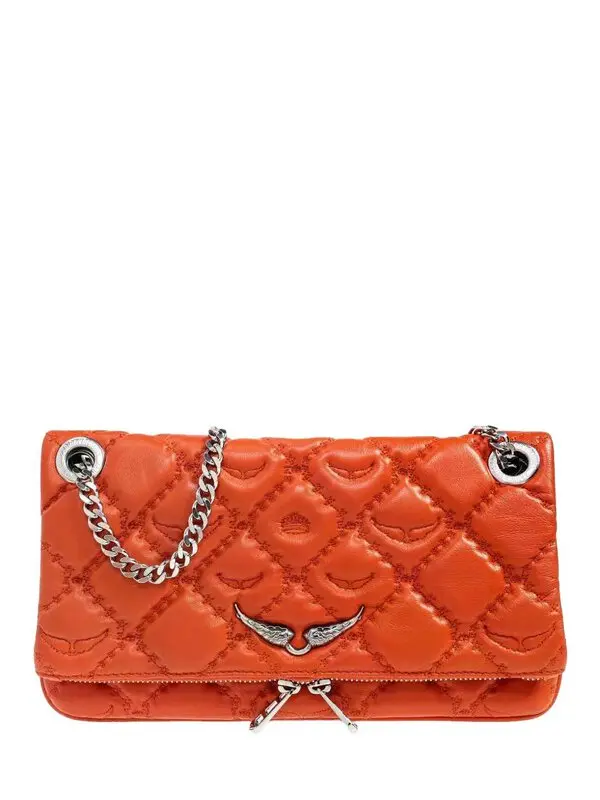 Zadig&Voltaire Quilted Monogram Shoulder Bag - Orange