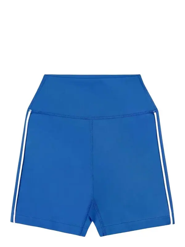 SPORTY & RICH Stripe-detail Shorts - Blue