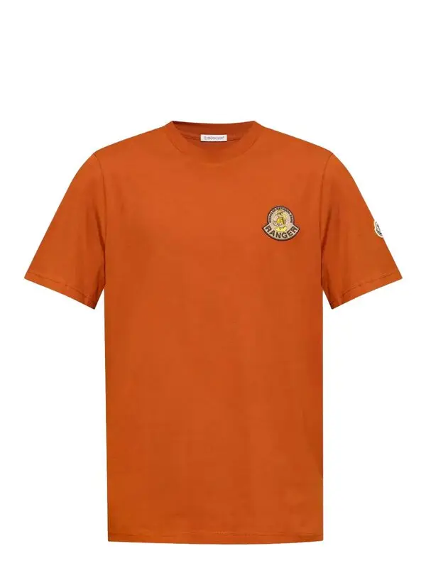 Moncler Logo-patch T-shirt - Orange