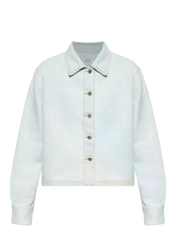 Off-White Pocket Denim Shirt - Blue