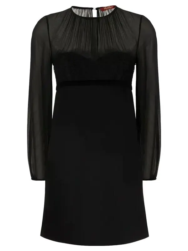 Max Mara Sheer Dress - Black