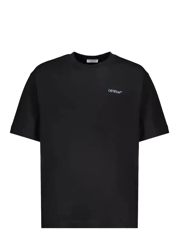 Off-White Barber Arrow Cotton T-shirt - Black