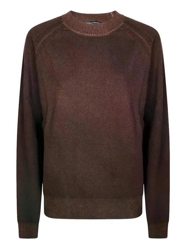 DANIELE FIESOLI Crew-neck Sweater - Brown