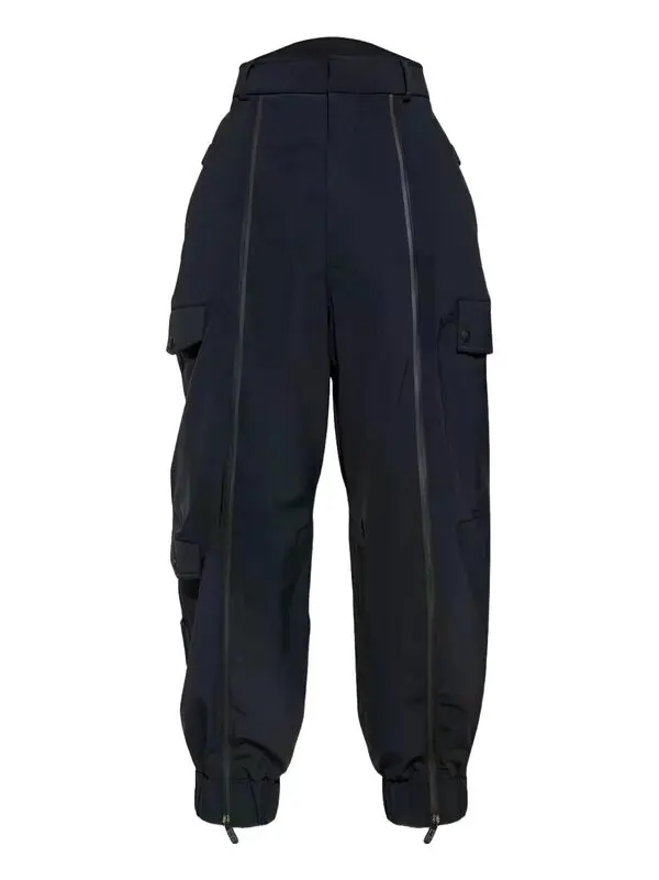 Giorgio Armani Zip-embellished Cargo Trousers - Blue