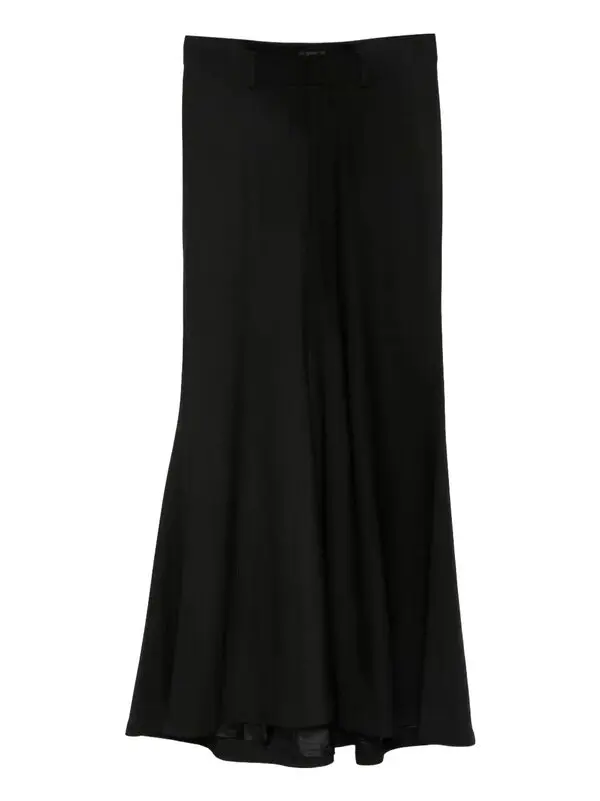Balenciaga Wool Maxi Skirt - Black